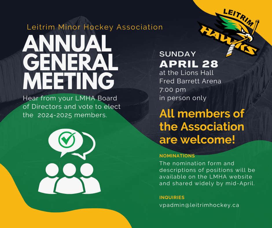 Annual General Meeting 2024 – Leitrim Minor Hockey Association